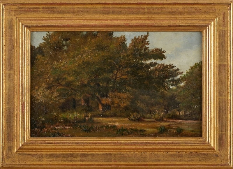 Karl Peter Burnitz | Waldlichtung mit alten Eichen (1886) | MutualArt