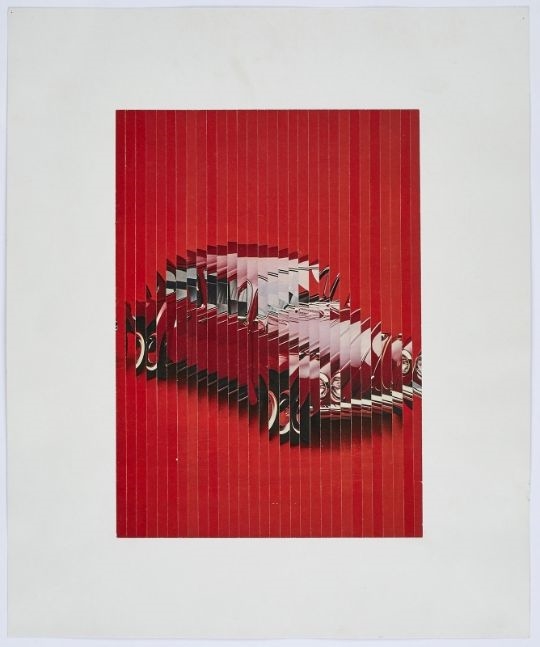 Jiri Kolar | Roter Käfer nach rechts (2002) | MutualArt