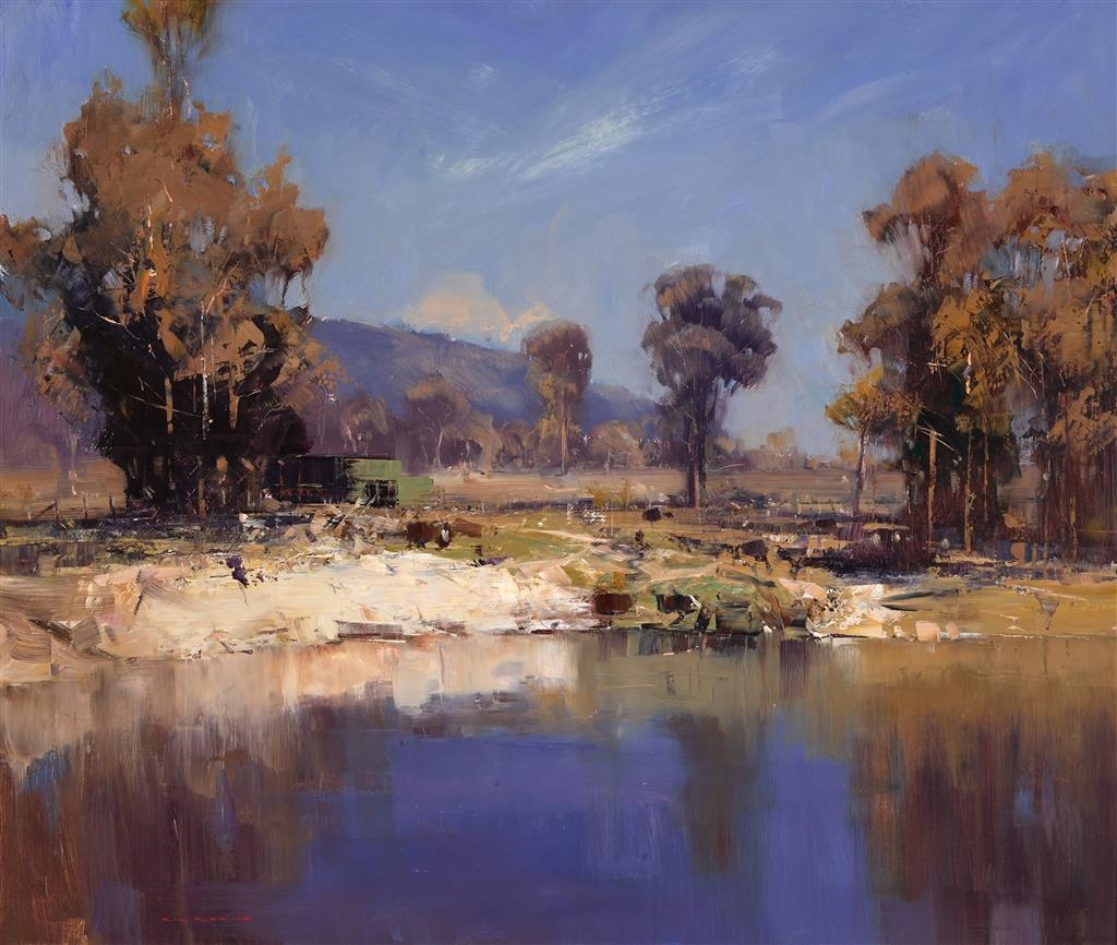 Ken Knight | Feeding Time - Websters Ranch | MutualArt
