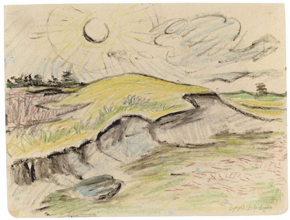 Max Pechstein | 1928 Coloured chalk drawing on drawing paper (1928 ...