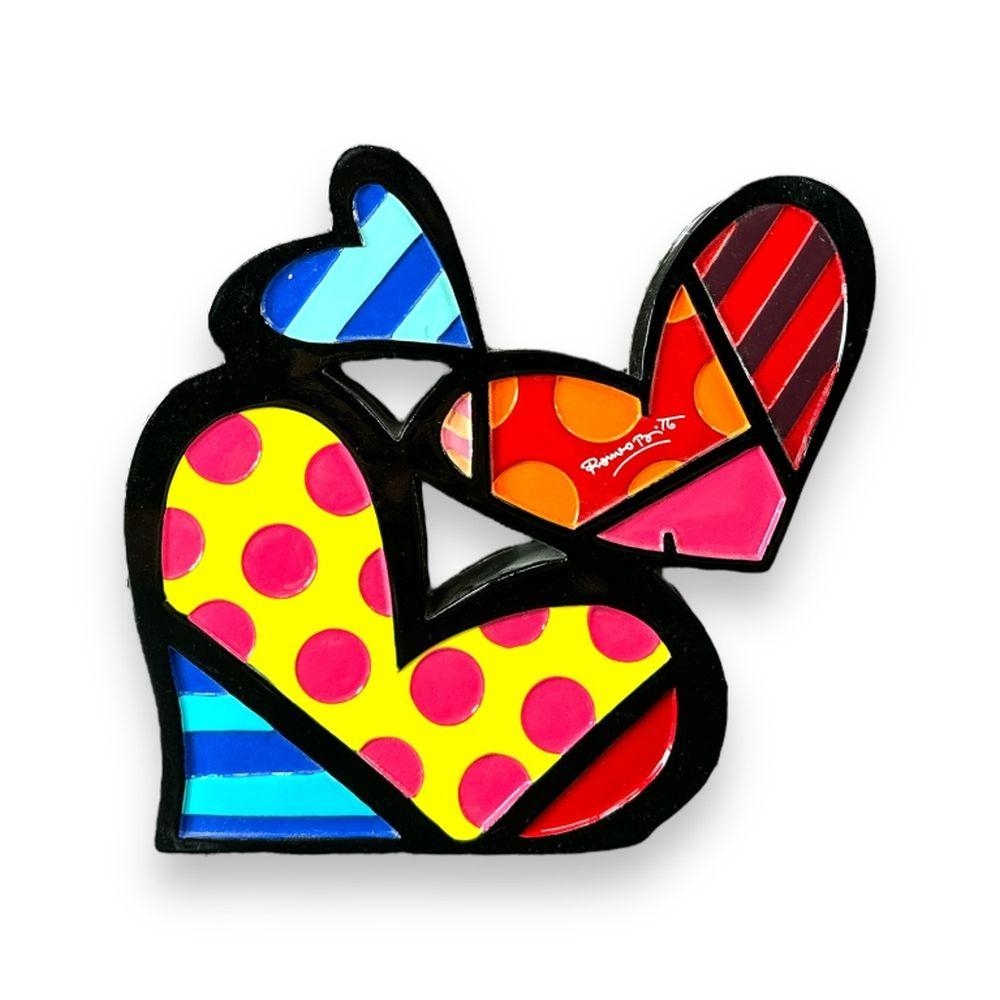 Romero Britto | Romero Britto Cluster Of Hearts Polystone Figure ...