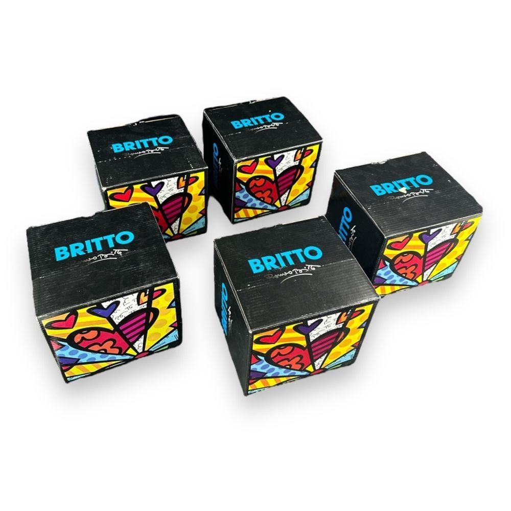 Romero Britto | 5 Romero Britto Ceramic Mugs Various Designs | MutualArt