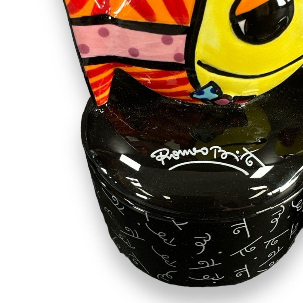 Romero Britto | Romero Britto Fish Deeply In Love Covered Box | MutualArt