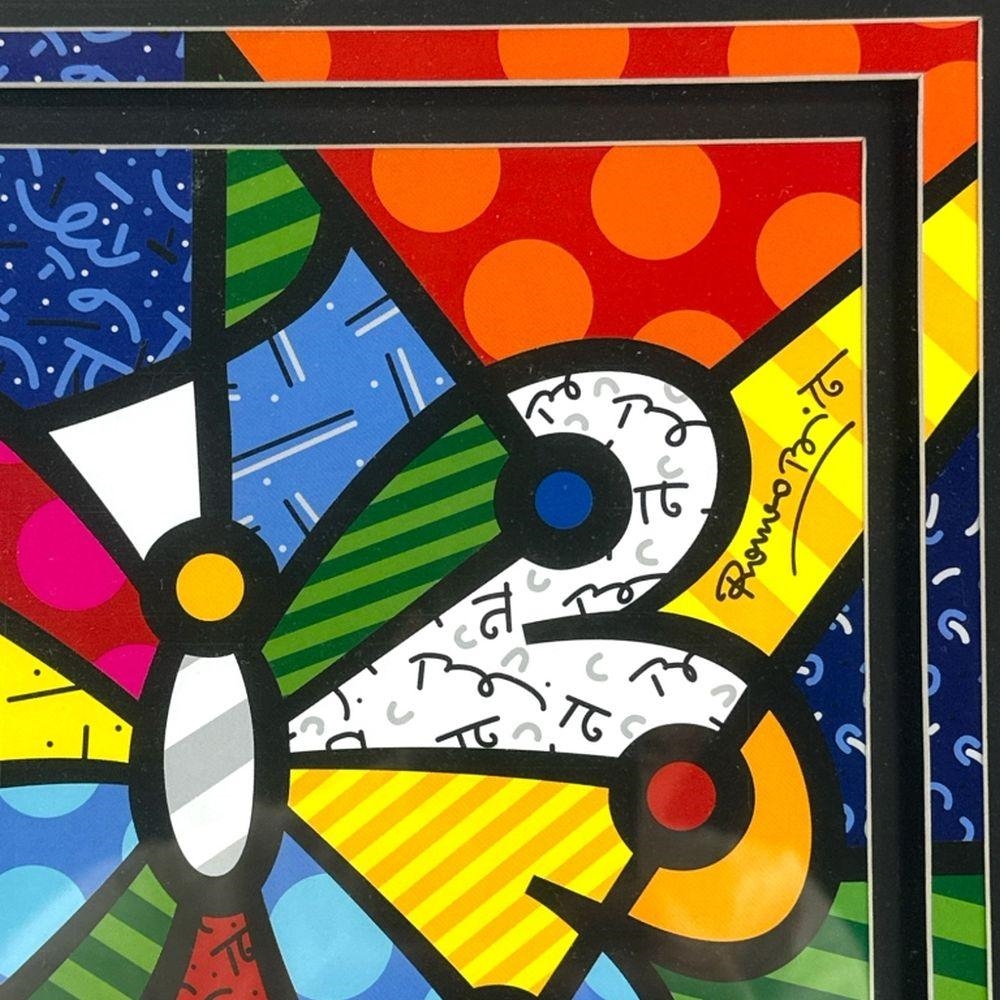 Romero Britto | Romero Britto Garden Butterfly Poster Print Framed ...