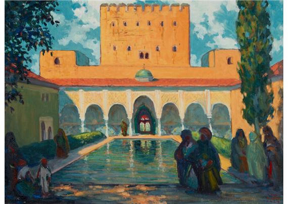 Jerry Bywaters | The Courtyard (1929) | MutualArt