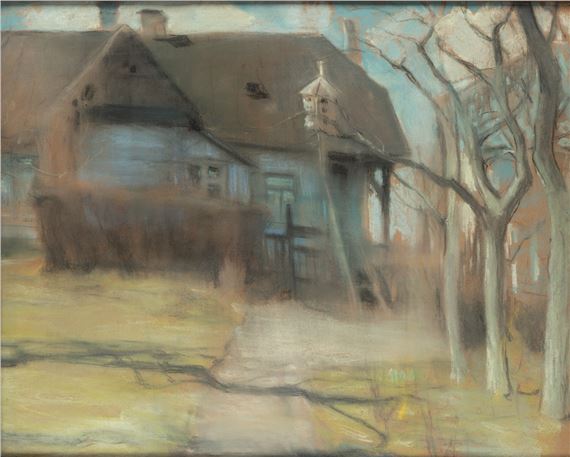 Kazimierz Stabrowski | Landscape with a house | MutualArt
