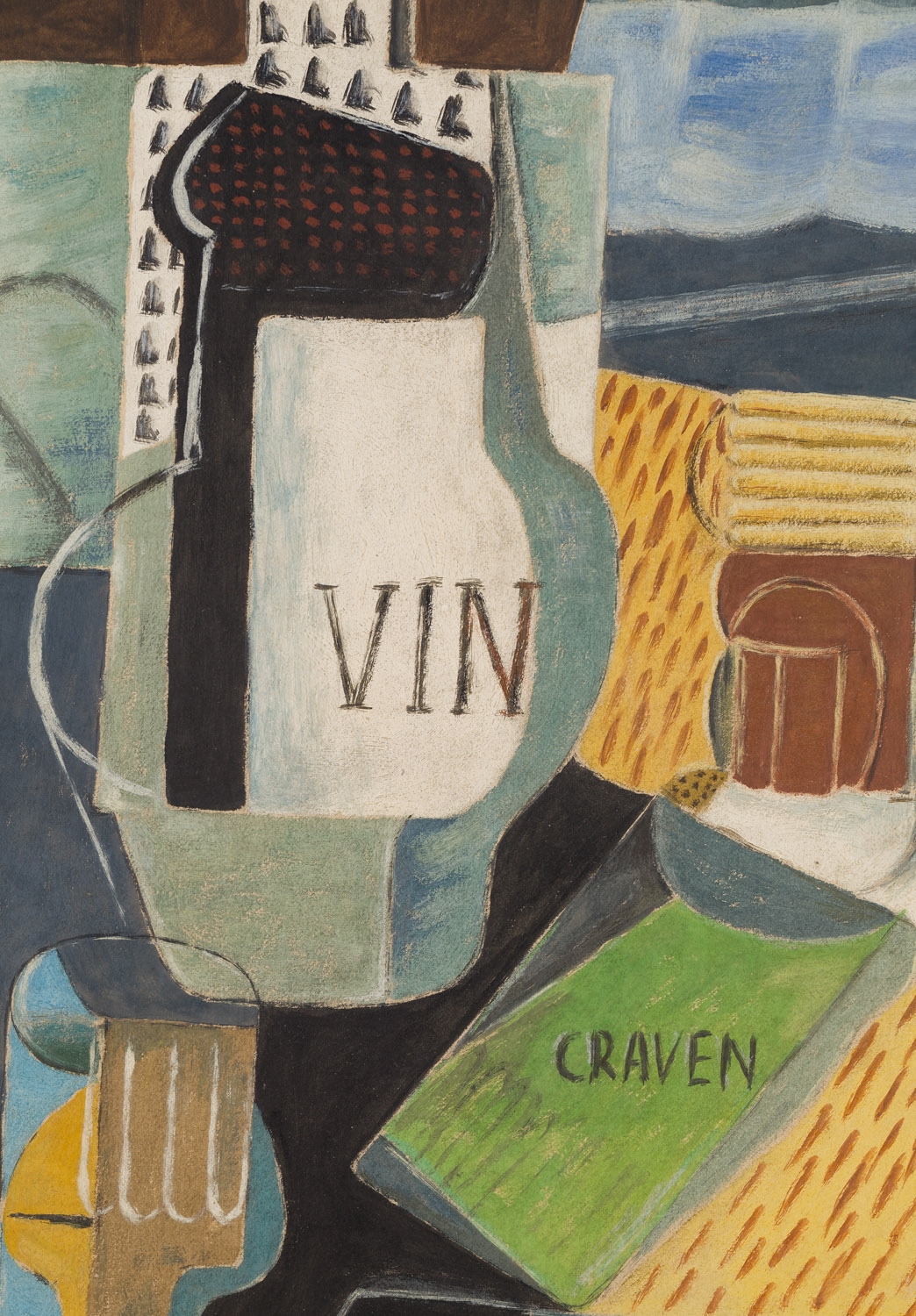 Henri Hayden | Still life with a bottle of wine (Nature Morte - Vin Et ...