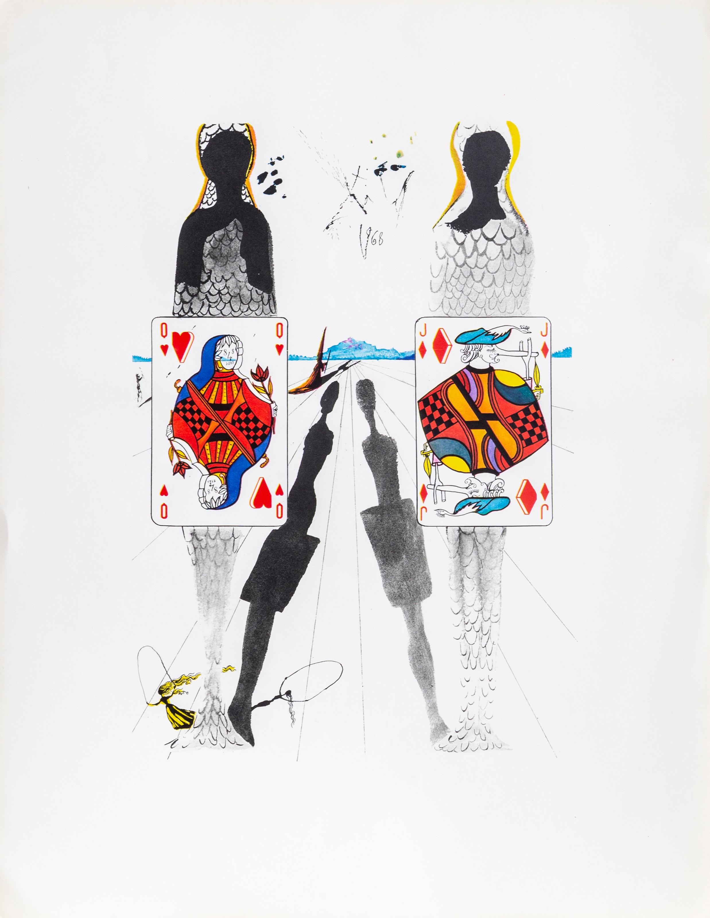 Salvador Dalí | THE QUEENS CROQUET GROUND FROM ALICE IN WONDERLAND ...