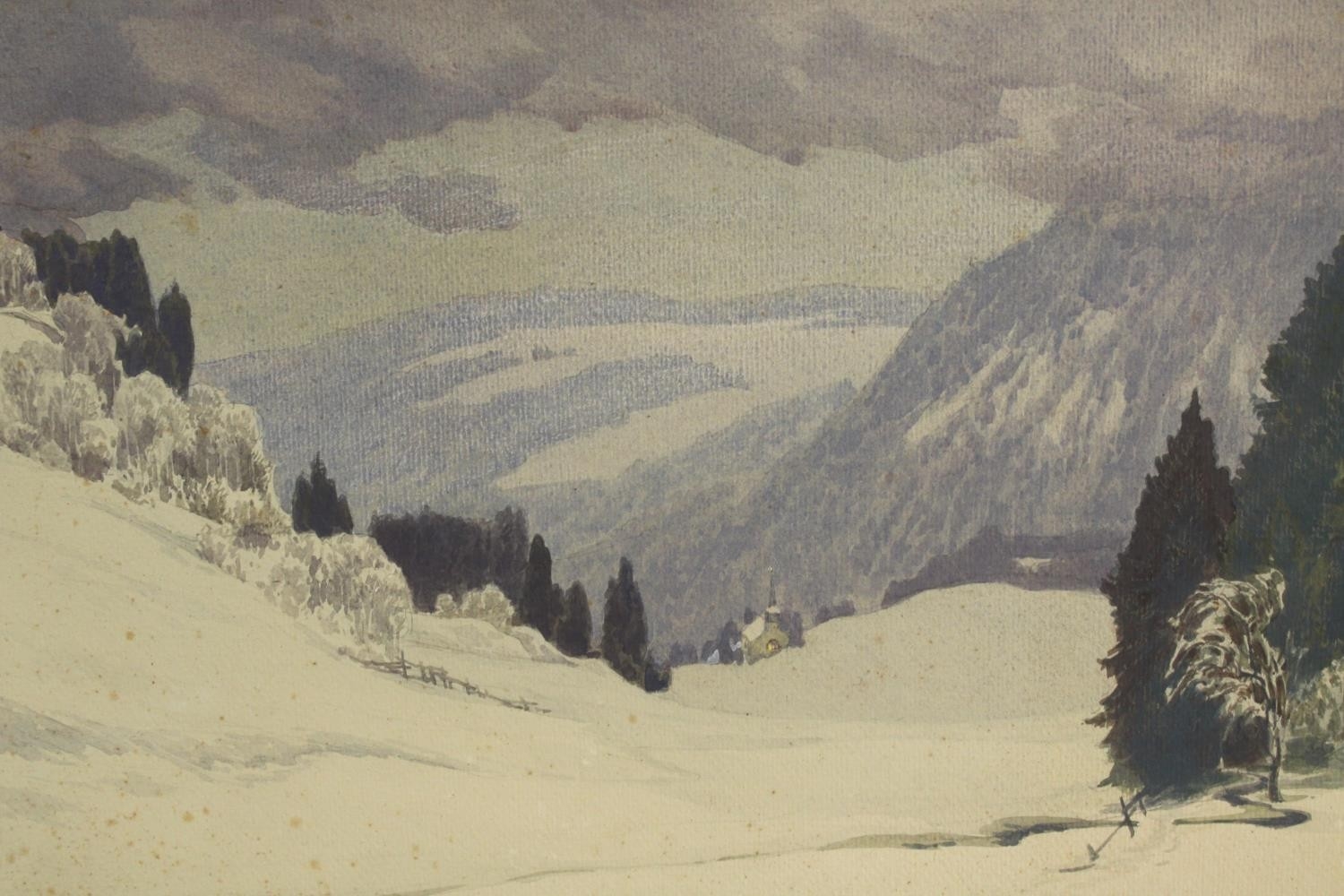 Karl Biese | Alpine landscape | MutualArt