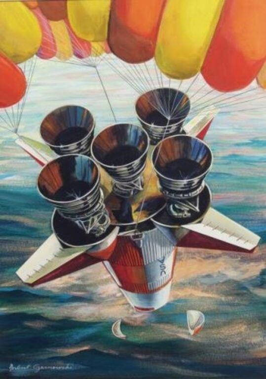 Norbert Czarnowski | Spacecraft Landing, Painting by Norbert Czarnowski ...