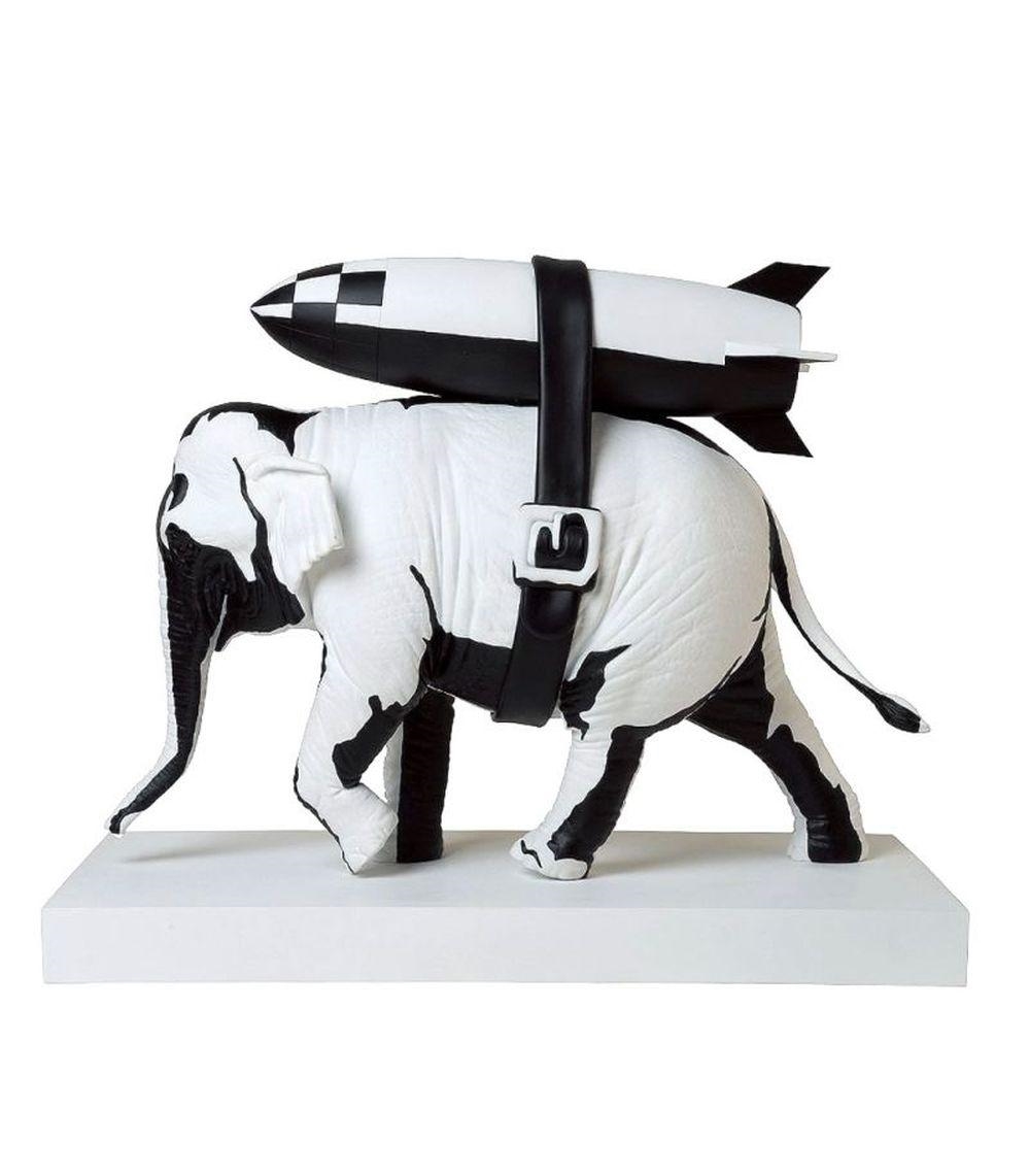 Sync Brandalism | Brandalisme x Sync - Elephant with Bomb Polystone ...