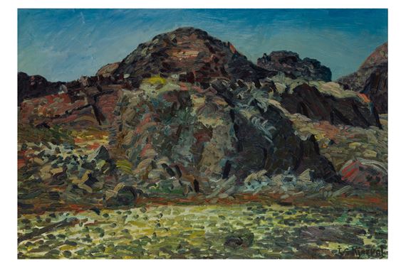 Jóhannes Kjarval | Mountain landscape | MutualArt