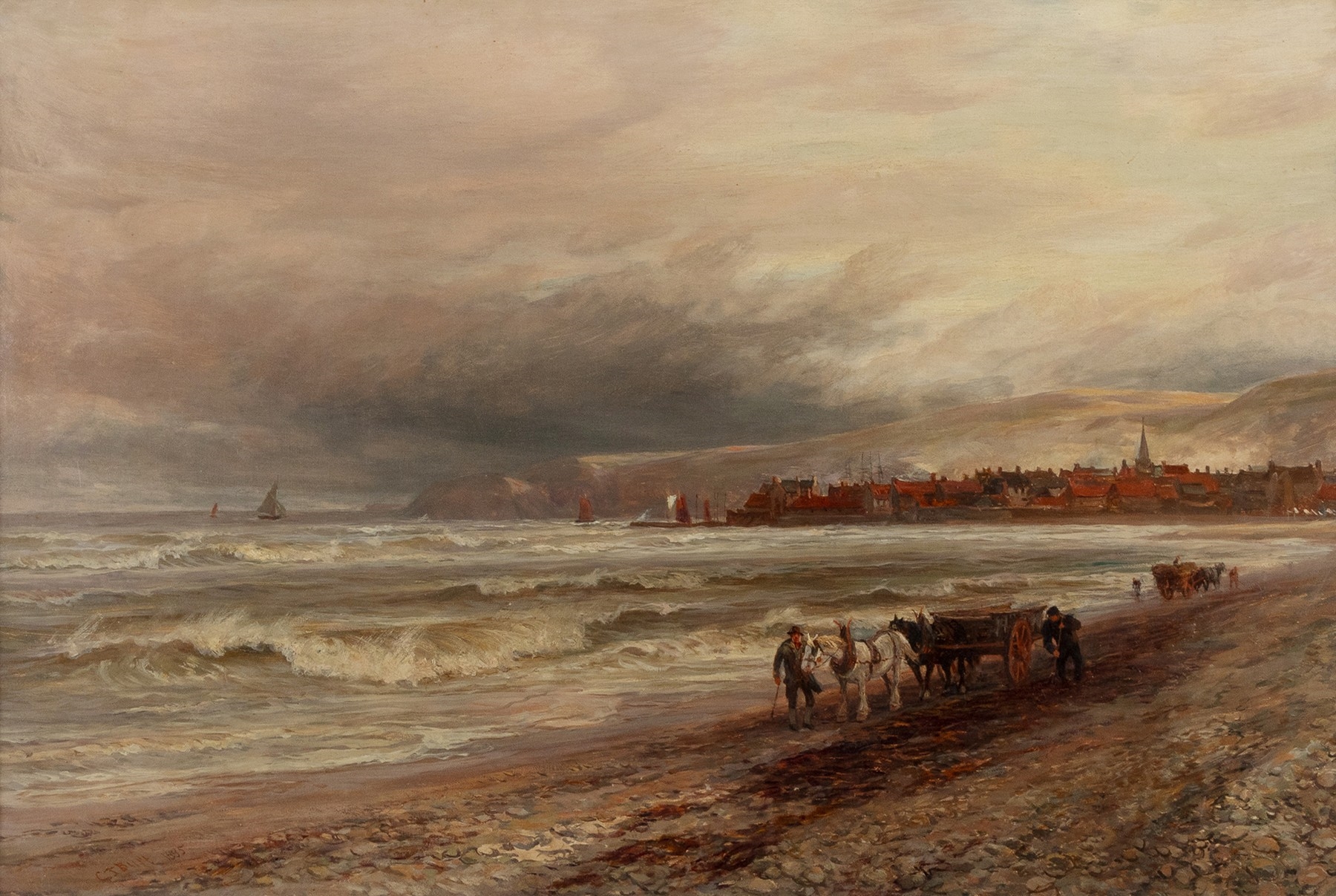 Charles Thomas Burt | BEACH LANDSCAPE (1865) | MutualArt
