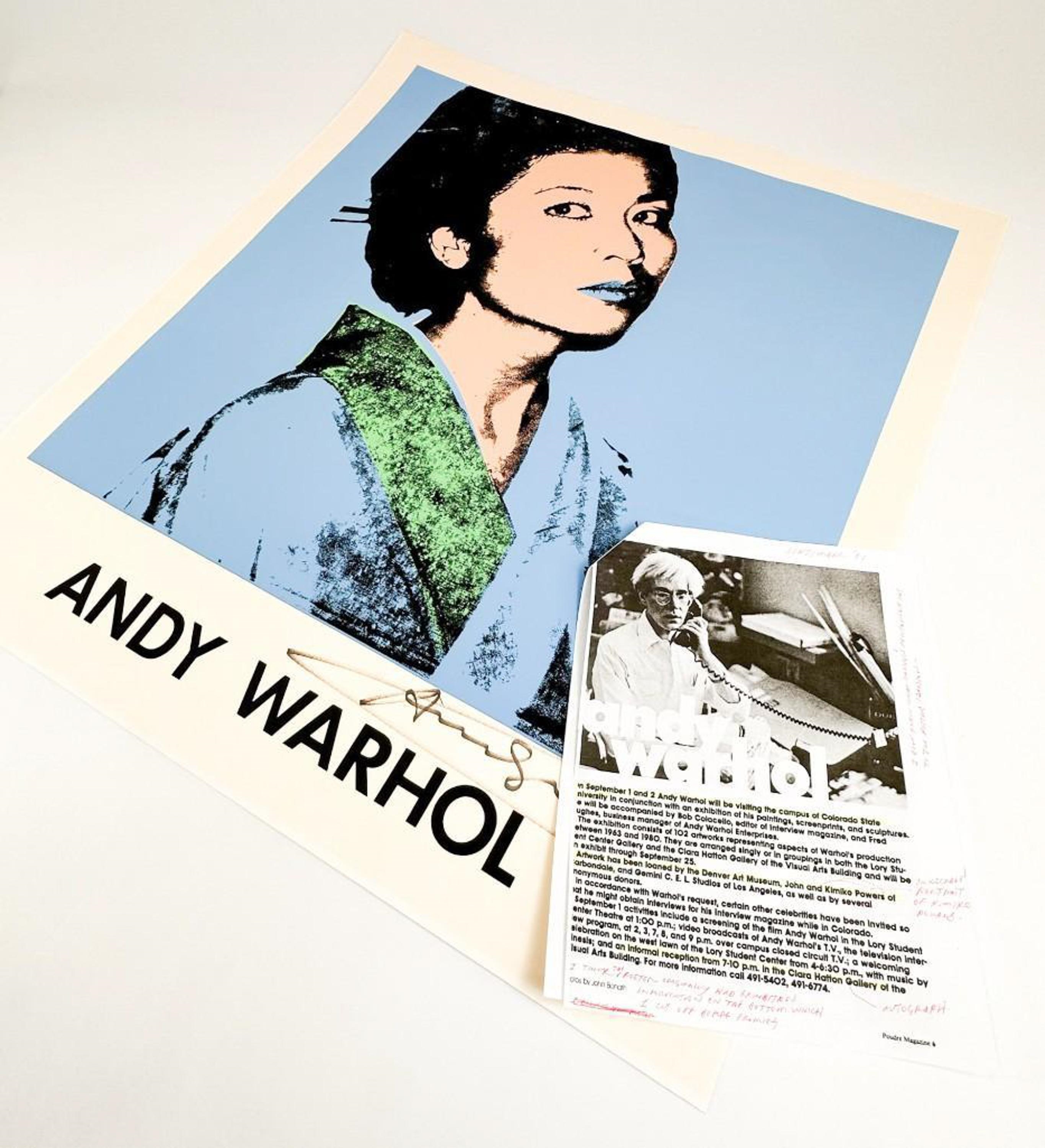 Andy Warhol | Andy Warhol (1928-1987) Signed Silkscreen Poster Kimiko ...