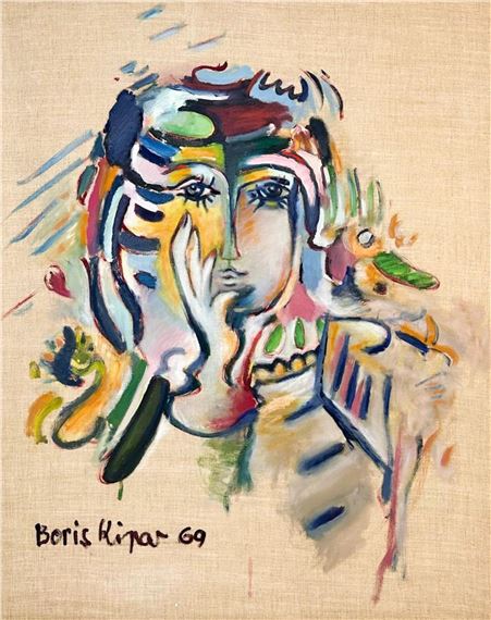 Boris Kipar | Boris Kipar (1937-2007) Oil on Canvas Homage To Picasso ...