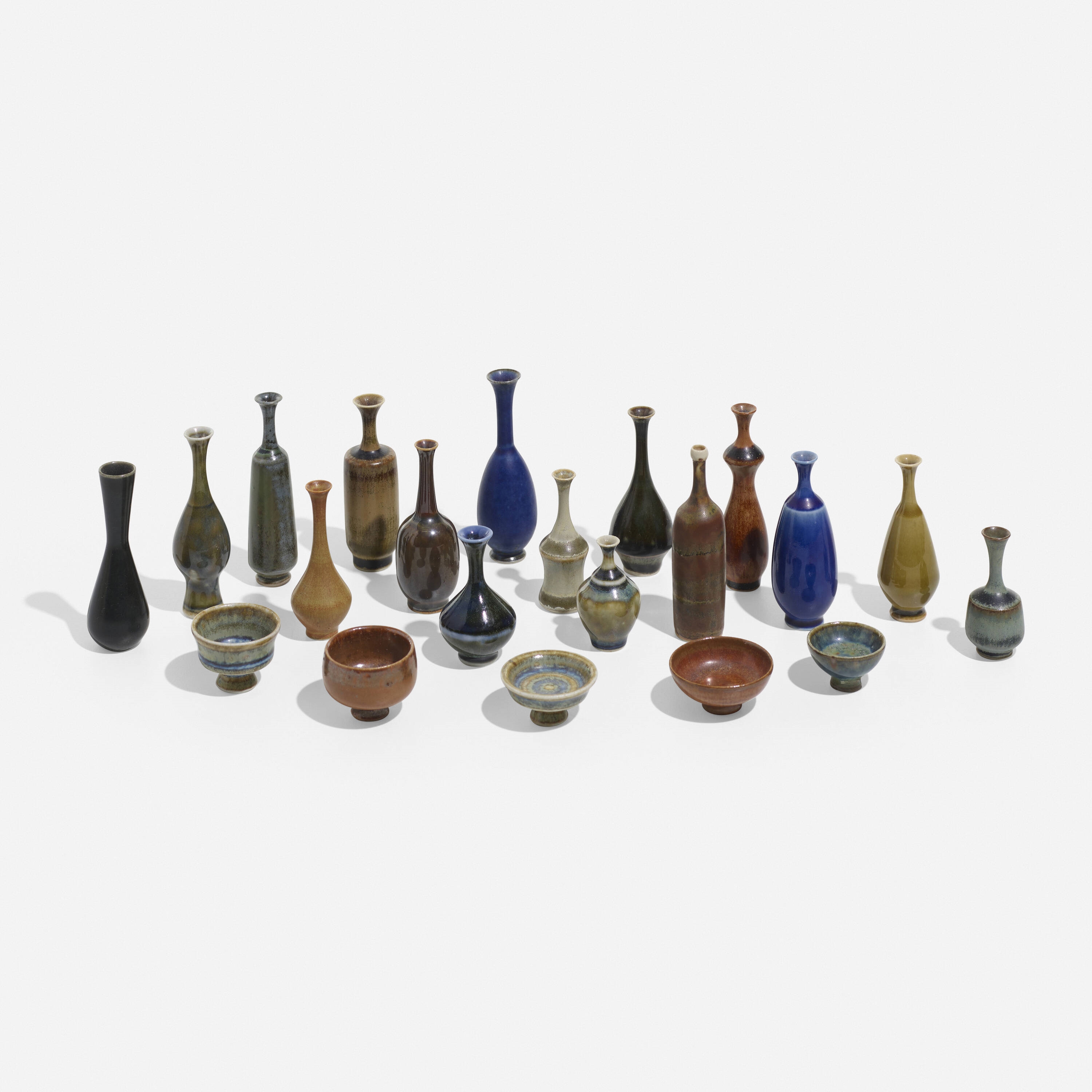 John Andersson | Collection of twenty-one miniature vases (Circa 1950 ...