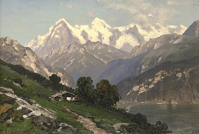 Ascan Lutteroth | Blick von Beatenberg auf die Jungfrau | MutualArt
