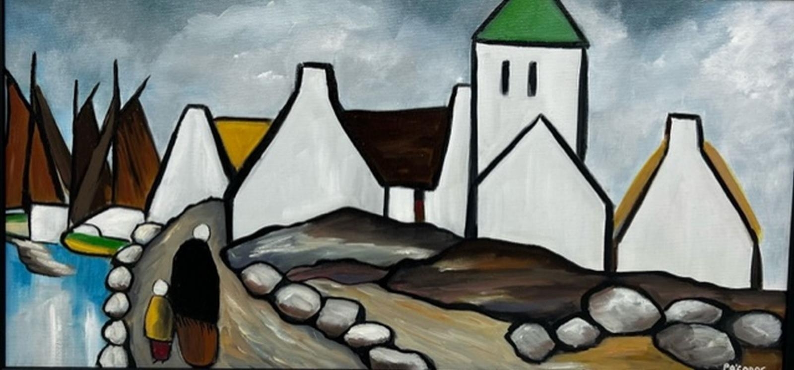 Patrick Connor | VILLAGE BY THE SHORE | MutualArt