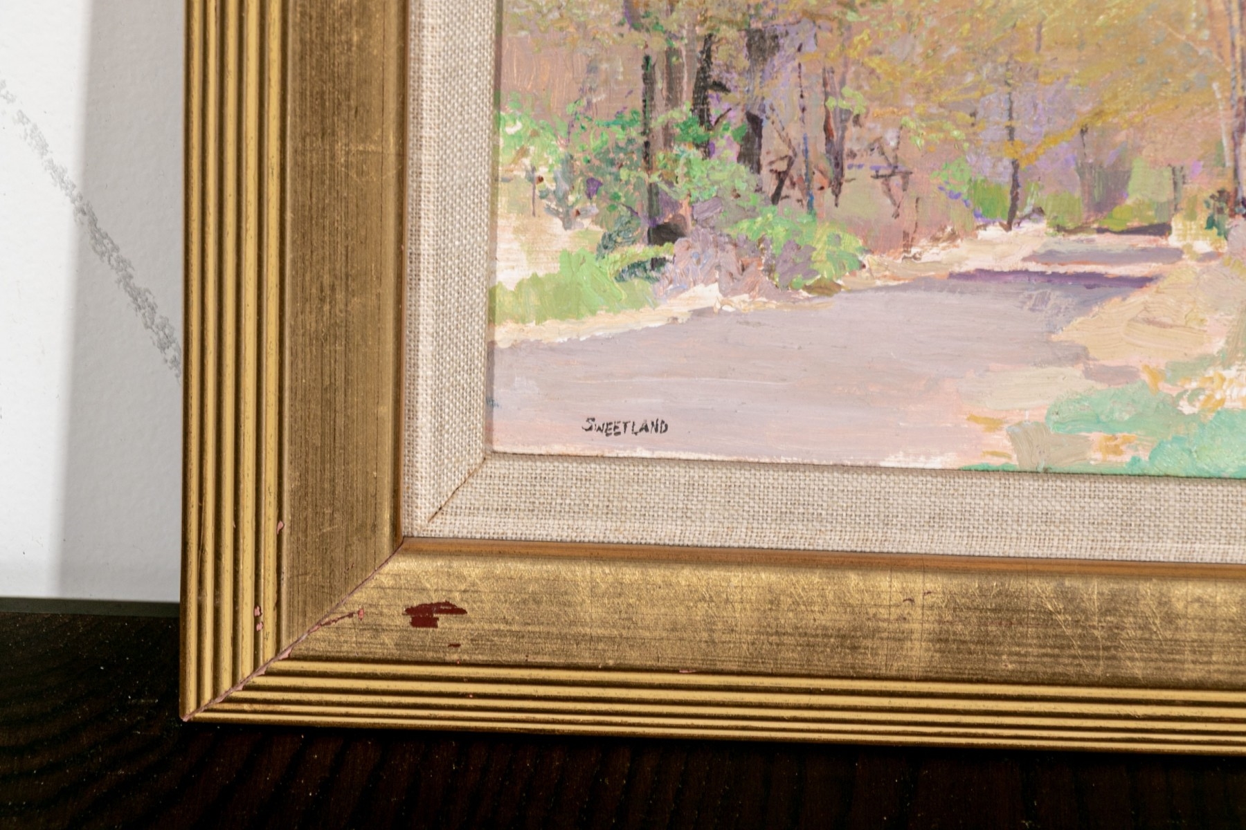 Brian Sweetland | Oil On Board Painting Depicting A Forest Landscape ...
