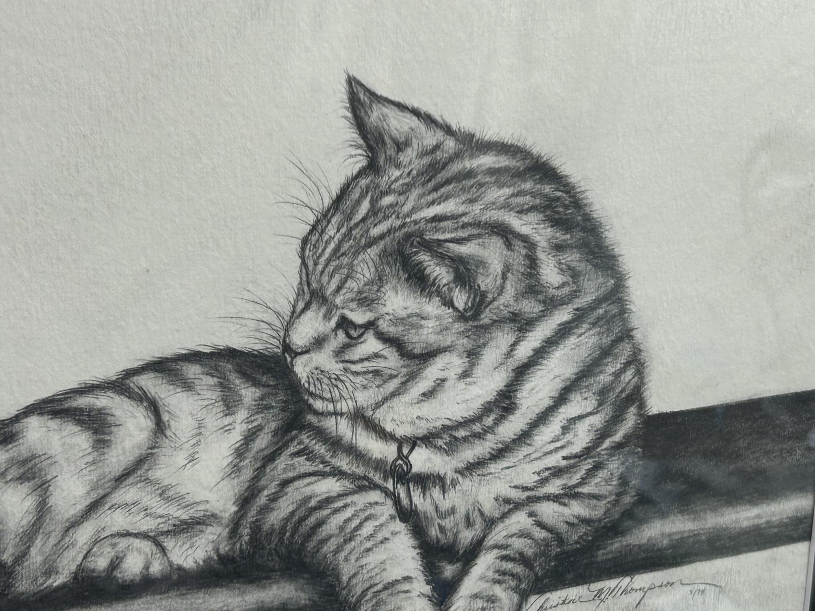 M. Thompson | Signed Christine M. Thompson Pencil Drawing | MutualArt