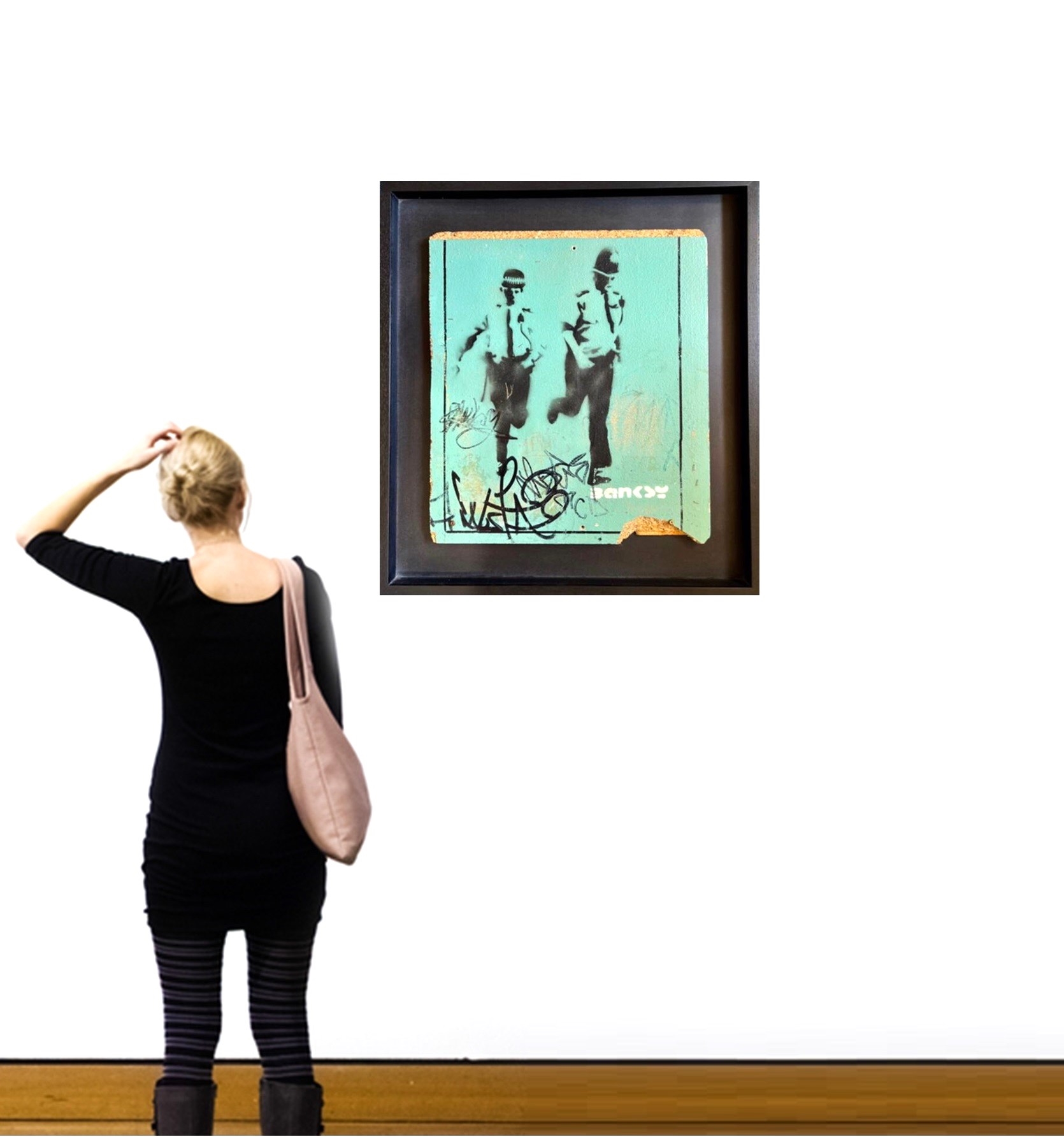 Banksy | “Running Coppers” (Bristol, UK, c (Circa 1990) | MutualArt