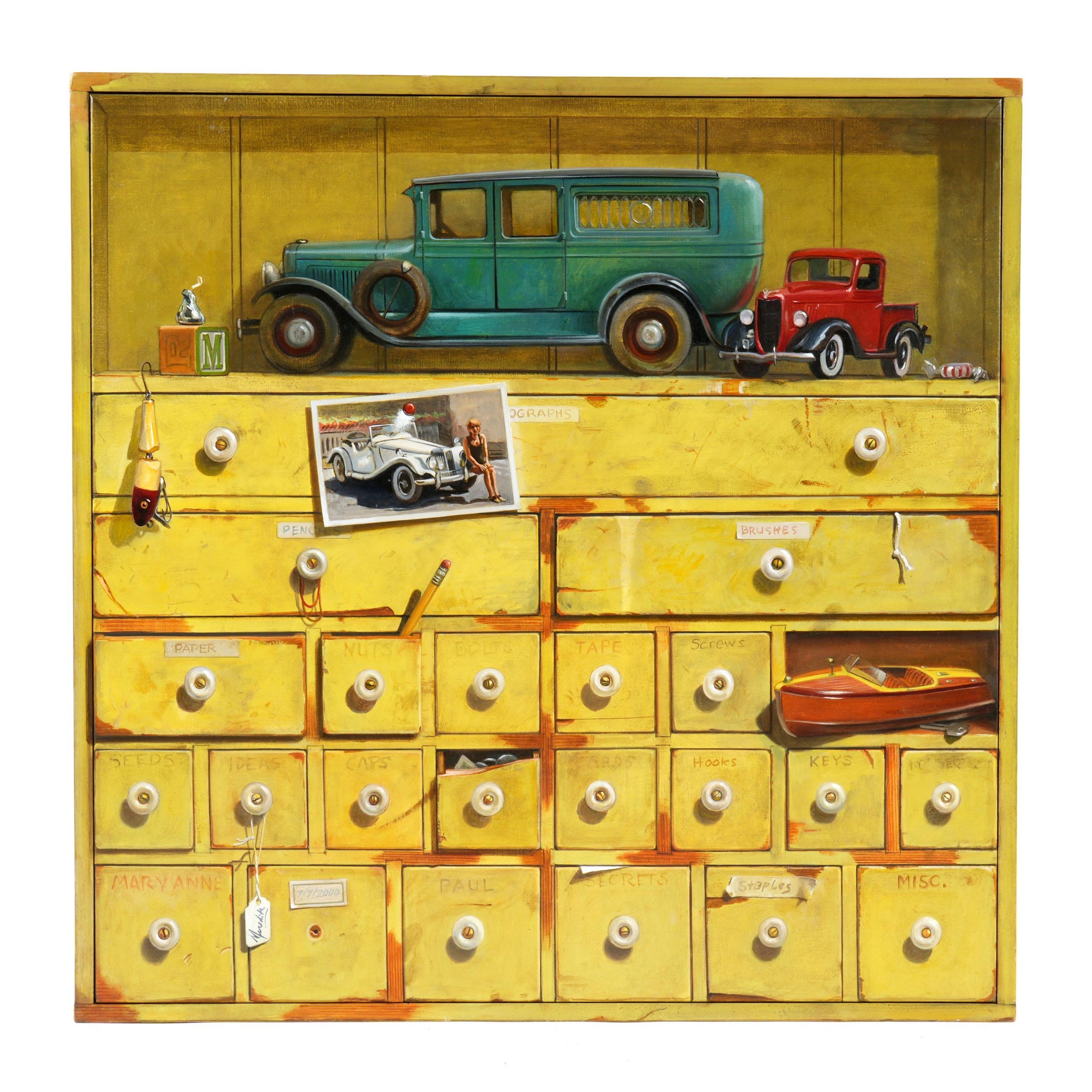 Robert Meredith | Tromp l'oeil Cabinet Painting (2000) | MutualArt