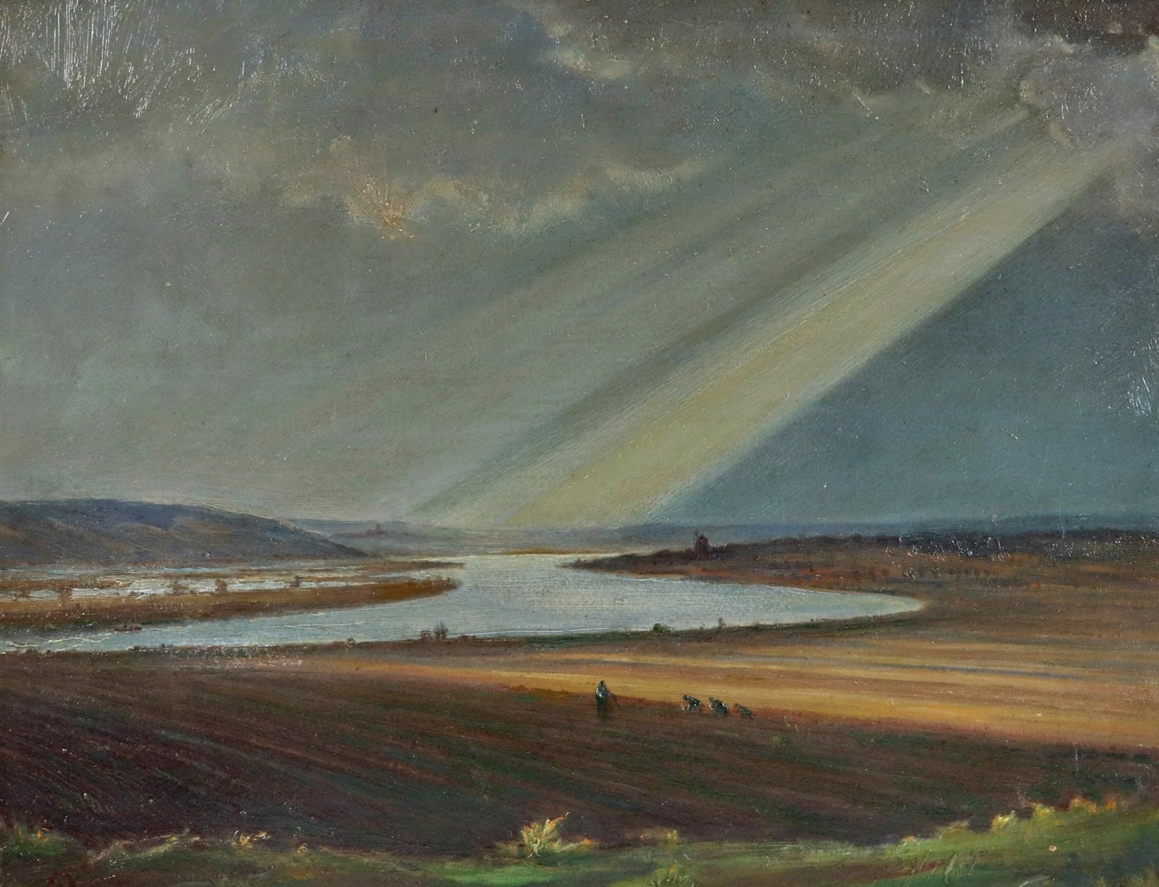 Ernst Friedrich Knauf | ŘEKA ODRA POBLÍŽ GARTZ (1948) | MutualArt