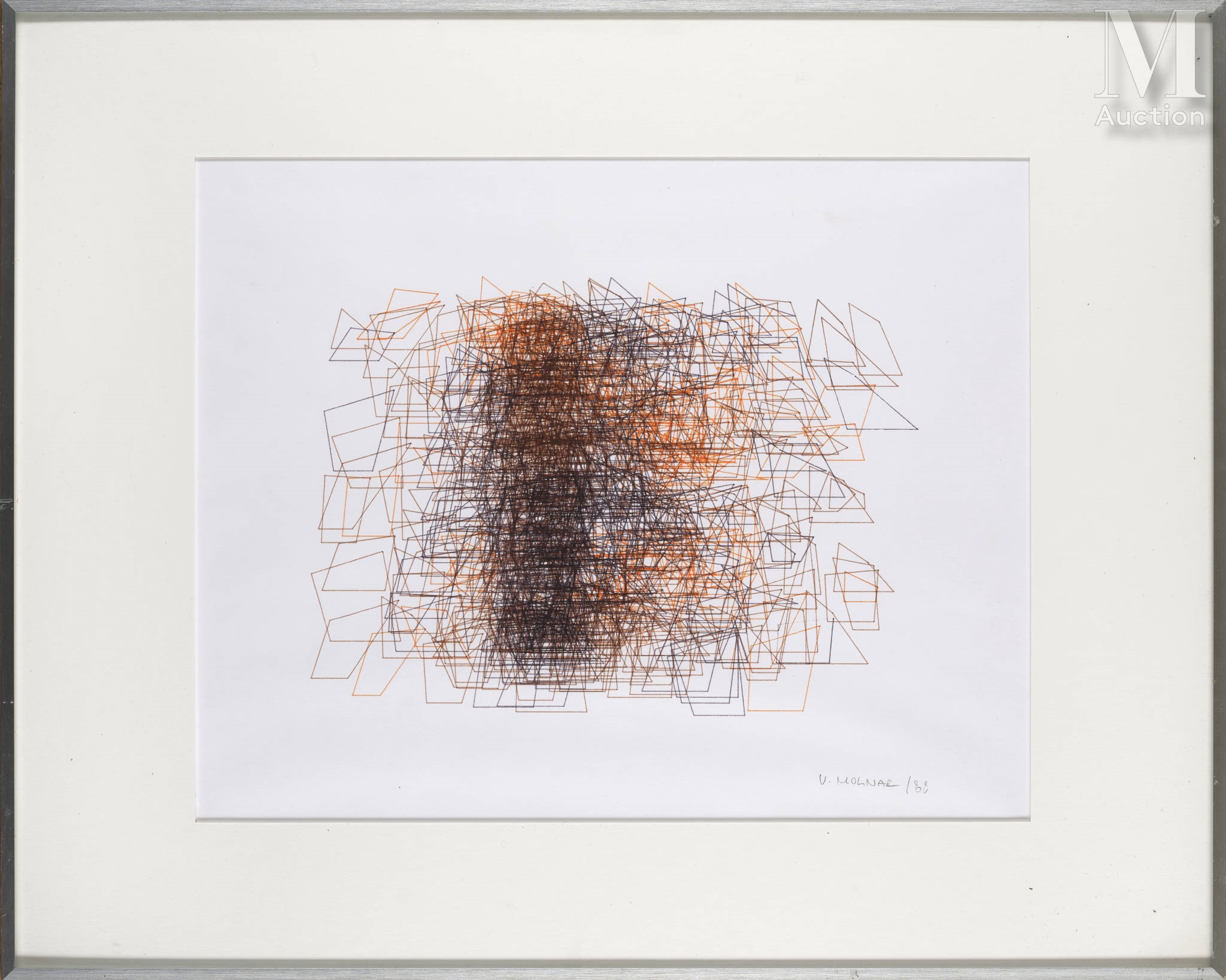 Vera Molnar | Structure du quadrilatère (1988) | MutualArt