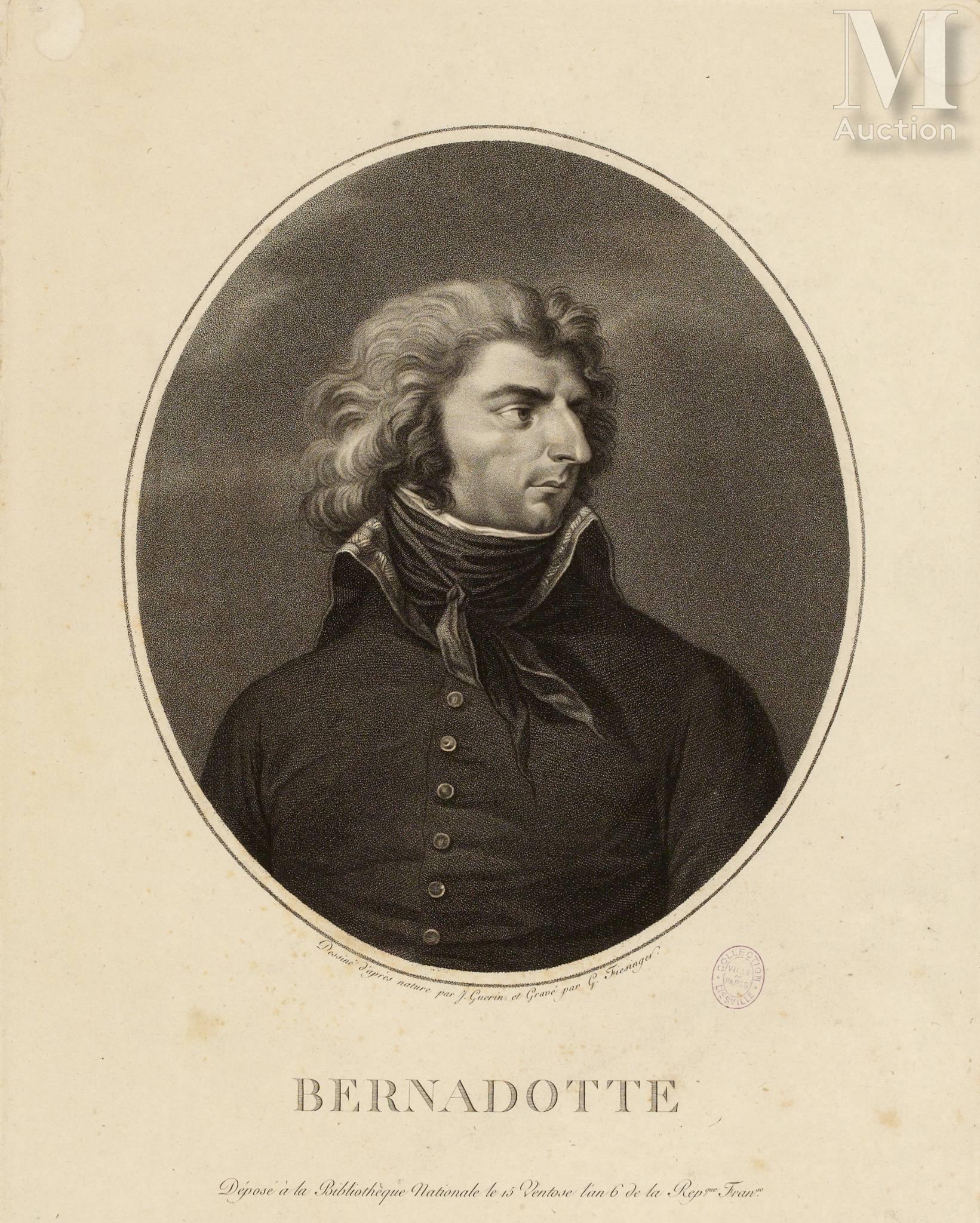 Jean Urbain Guerin | Portrait du général Jean-Baptiste Jules BERNADOTTE ...