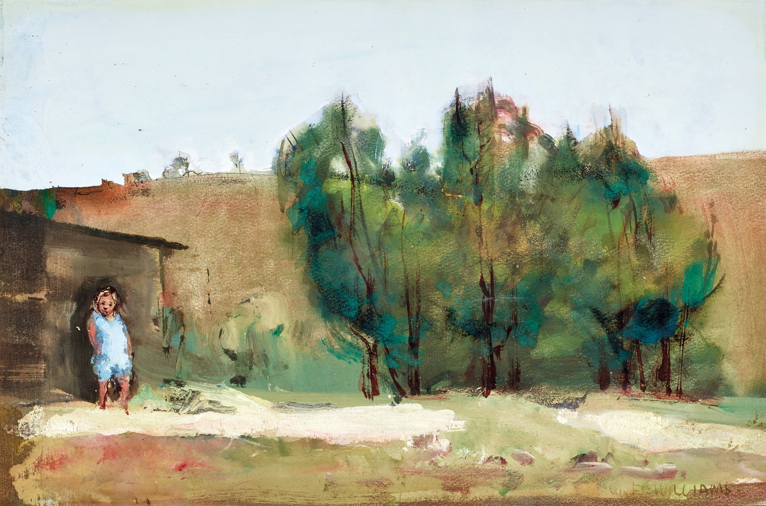 Fred Williams | Lilydale Landscape with Clouds (1947) | MutualArt