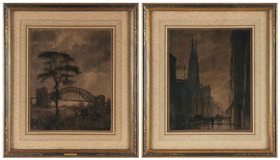 Peter Marcus | Two New York City views: The Cathedral on the Avenue and ...