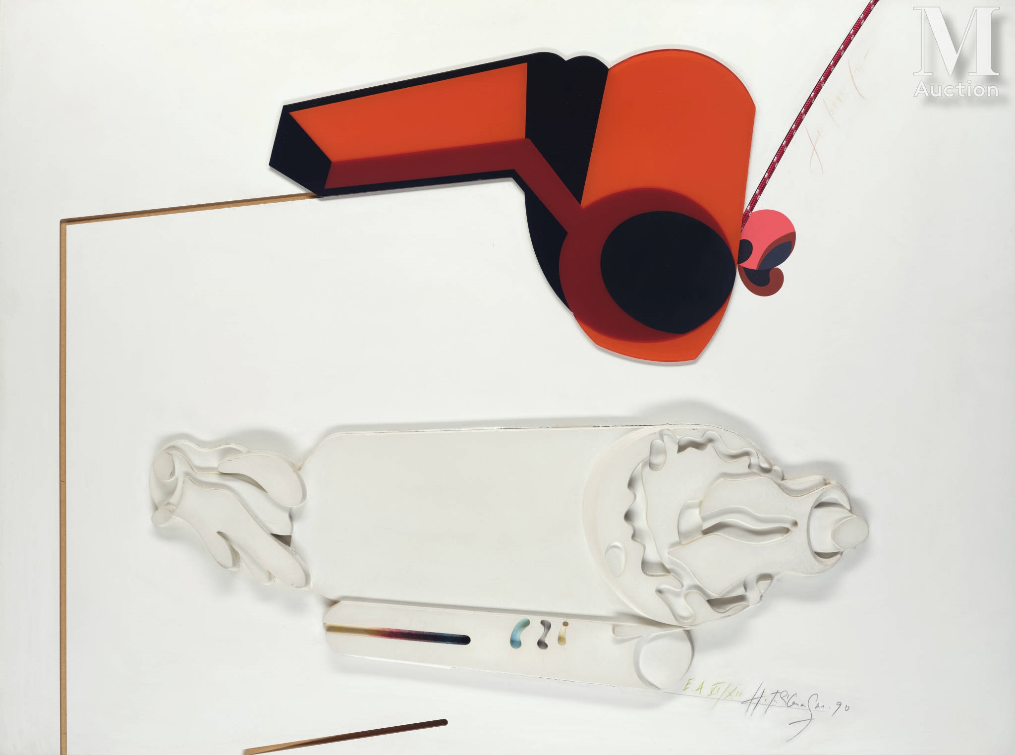 Hervé Télémaque | Le beau cri (1990) | MutualArt