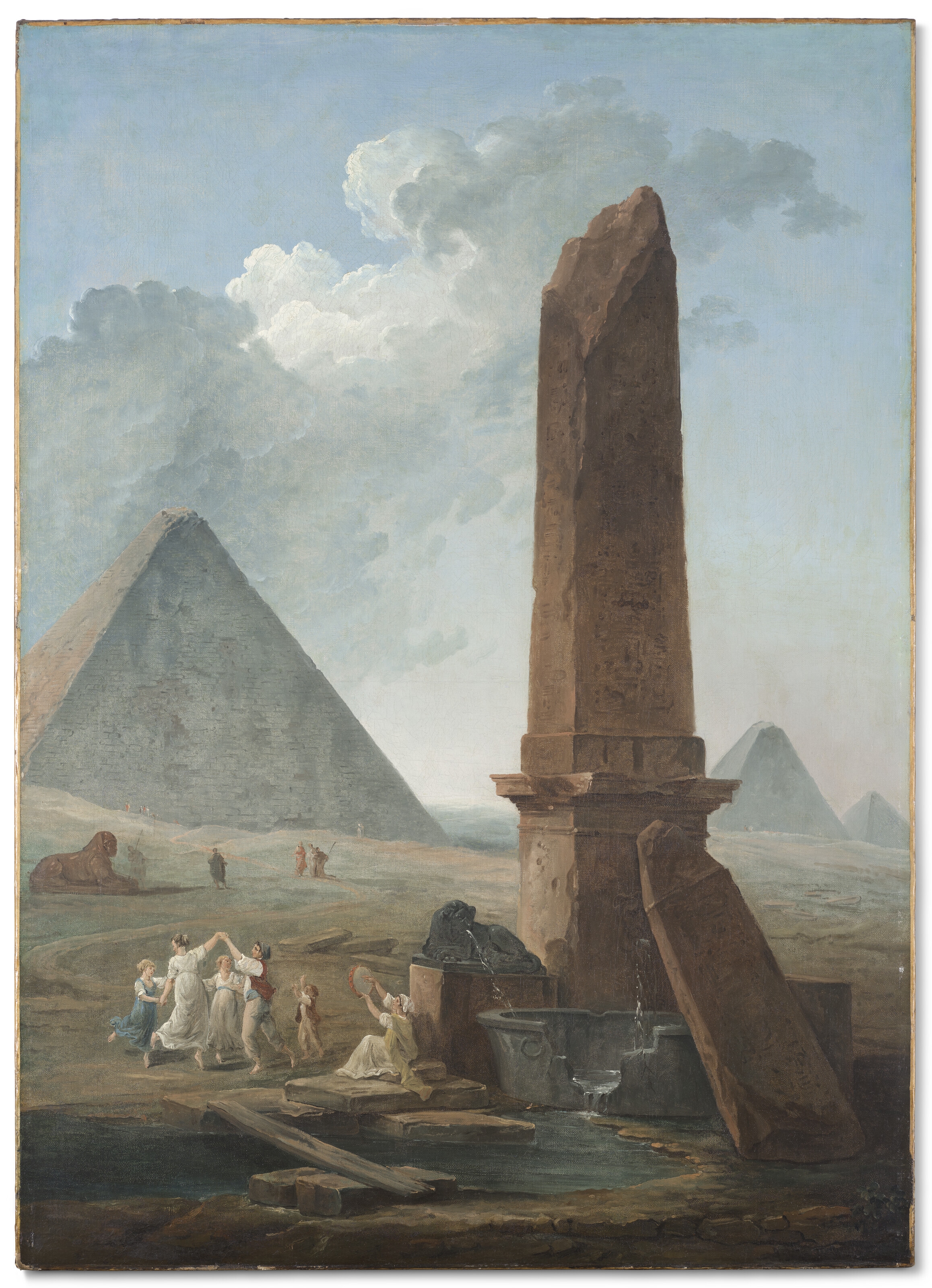Hubert Robert | The Farandole amidst Egyptian Monuments | MutualArt