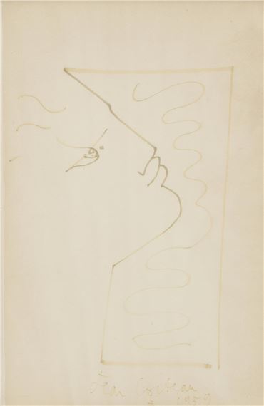 Jean Cocteau | Profil droit, 1959 (1959) | MutualArt