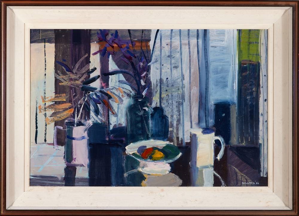 Brian Ballard | IRISES AND FRUIT, 1986 (1986) | MutualArt