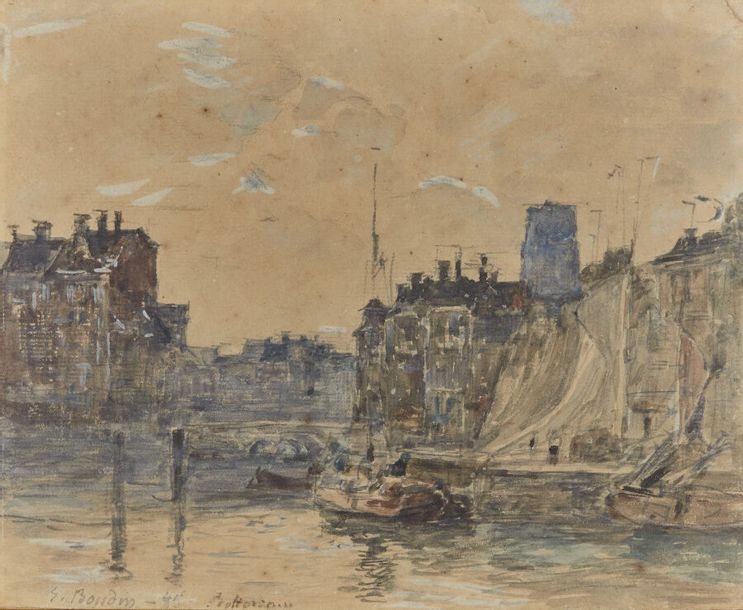 Eugène Louis Boudin | Beaulieu, La baie des tourmis, Effet du matin ...