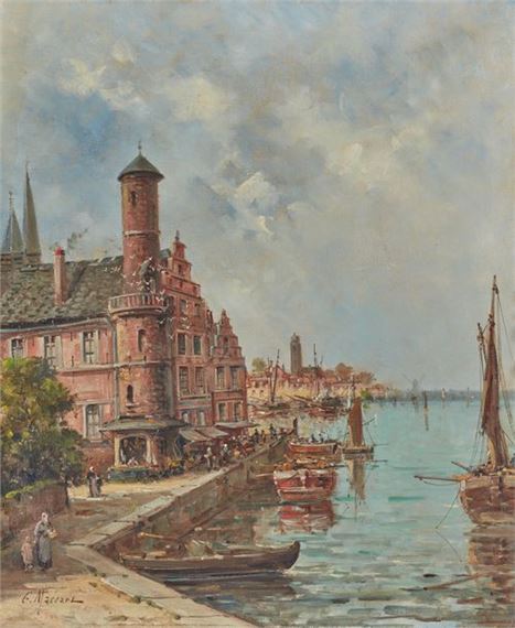 Gustave Mascart | The harbor | MutualArt