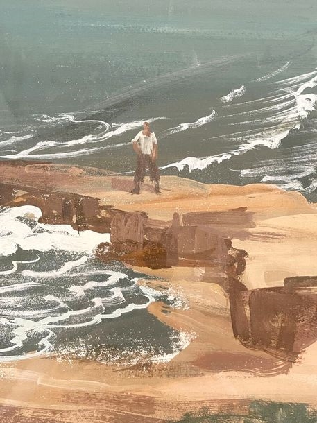 Albert Decaris | Le Coudon seen from the Giens peninsula | MutualArt