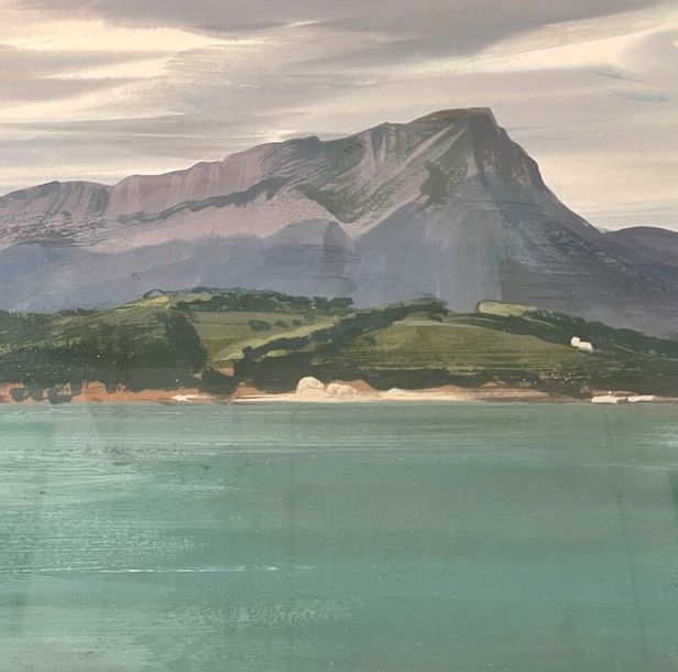 Albert Decaris | Le Coudon seen from the Giens peninsula | MutualArt