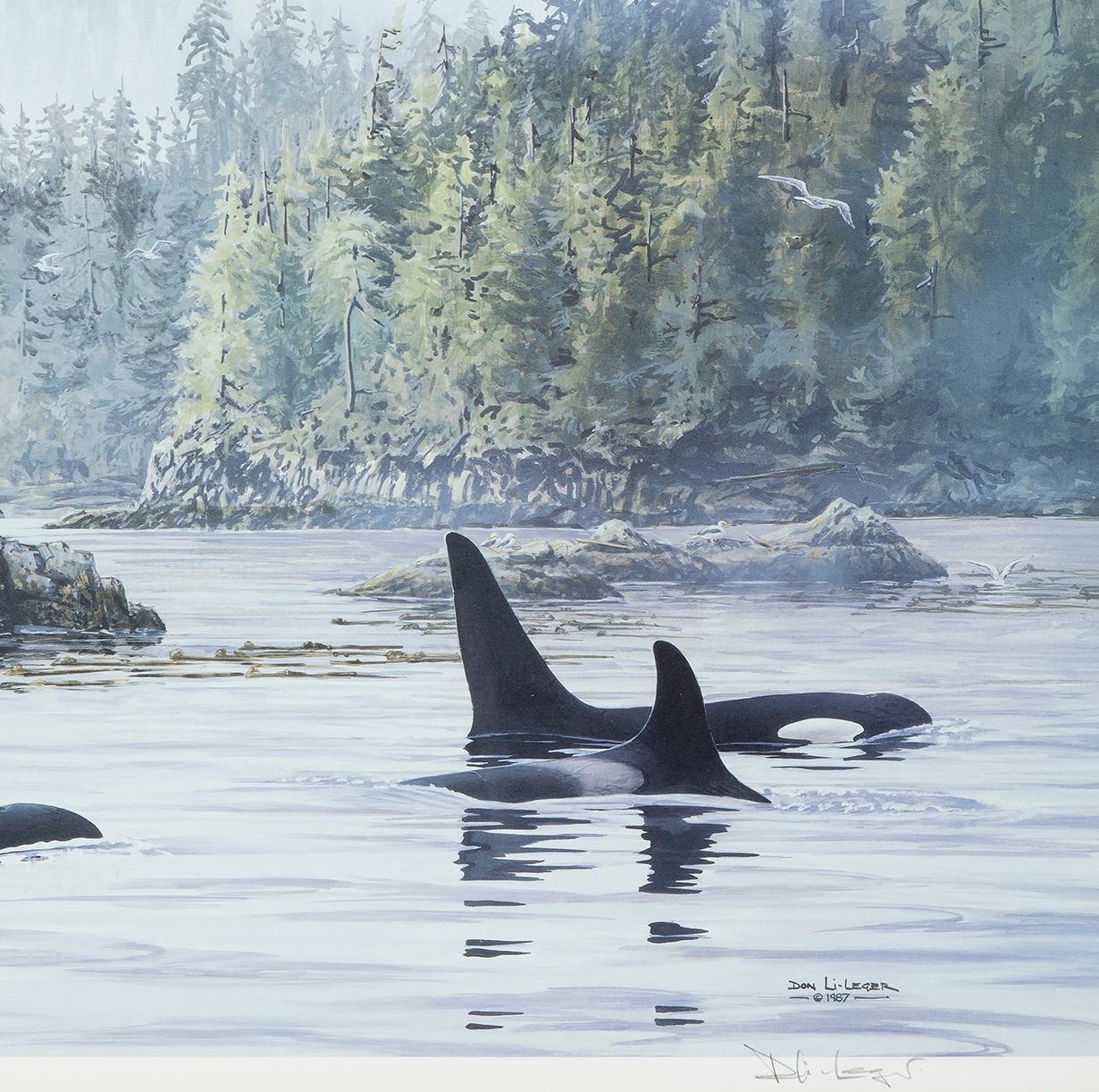 Don Li-Leger | Northwest Passage - Orcas (1987) | MutualArt