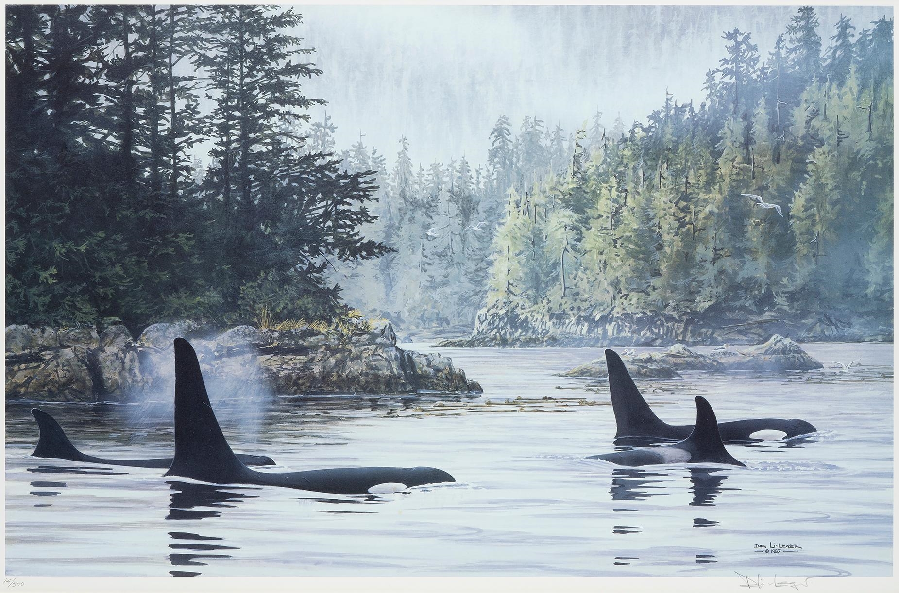 Don Li-Leger | Northwest Passage - Orcas (1987) | MutualArt