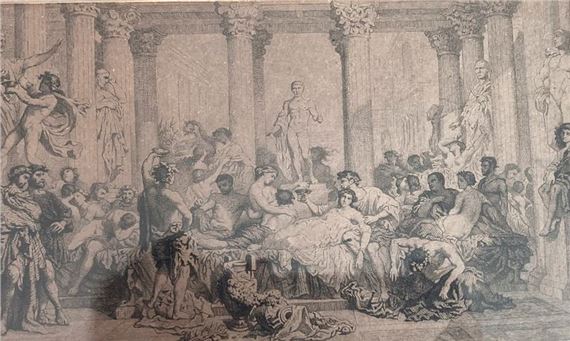 Thomas Couture | Roman orgy (The Romans of decadence) | MutualArt