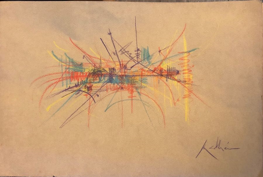 Georges Mathieu | COMPOSITION DRAWING by Georges MATHIEU (1921-2012 ...