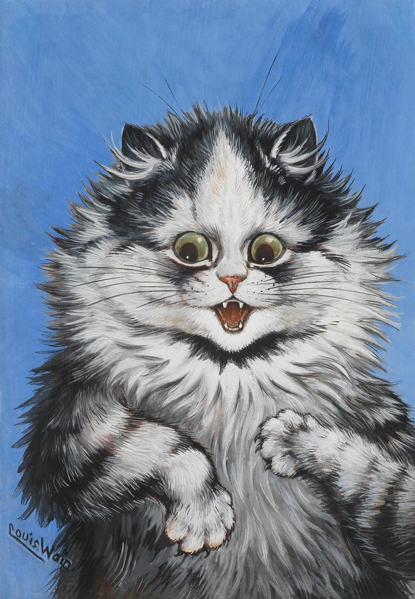 Louis Wain | Smiling Cat | MutualArt