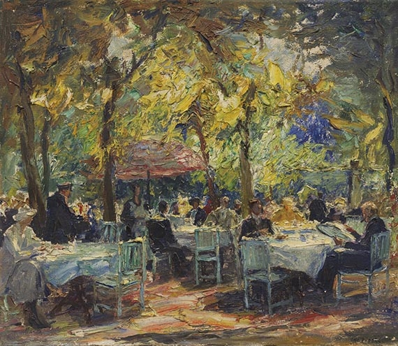 Otto Eduard Pippel | Kaffeegarten in München | MutualArt