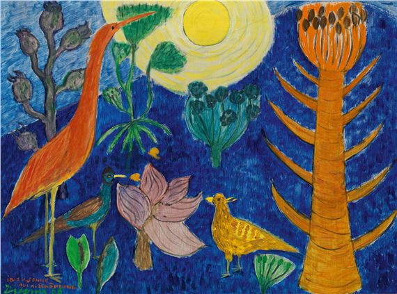 Gerhild Diesner | Ibis und Sonne aus der Schöpfung (1966) | MutualArt