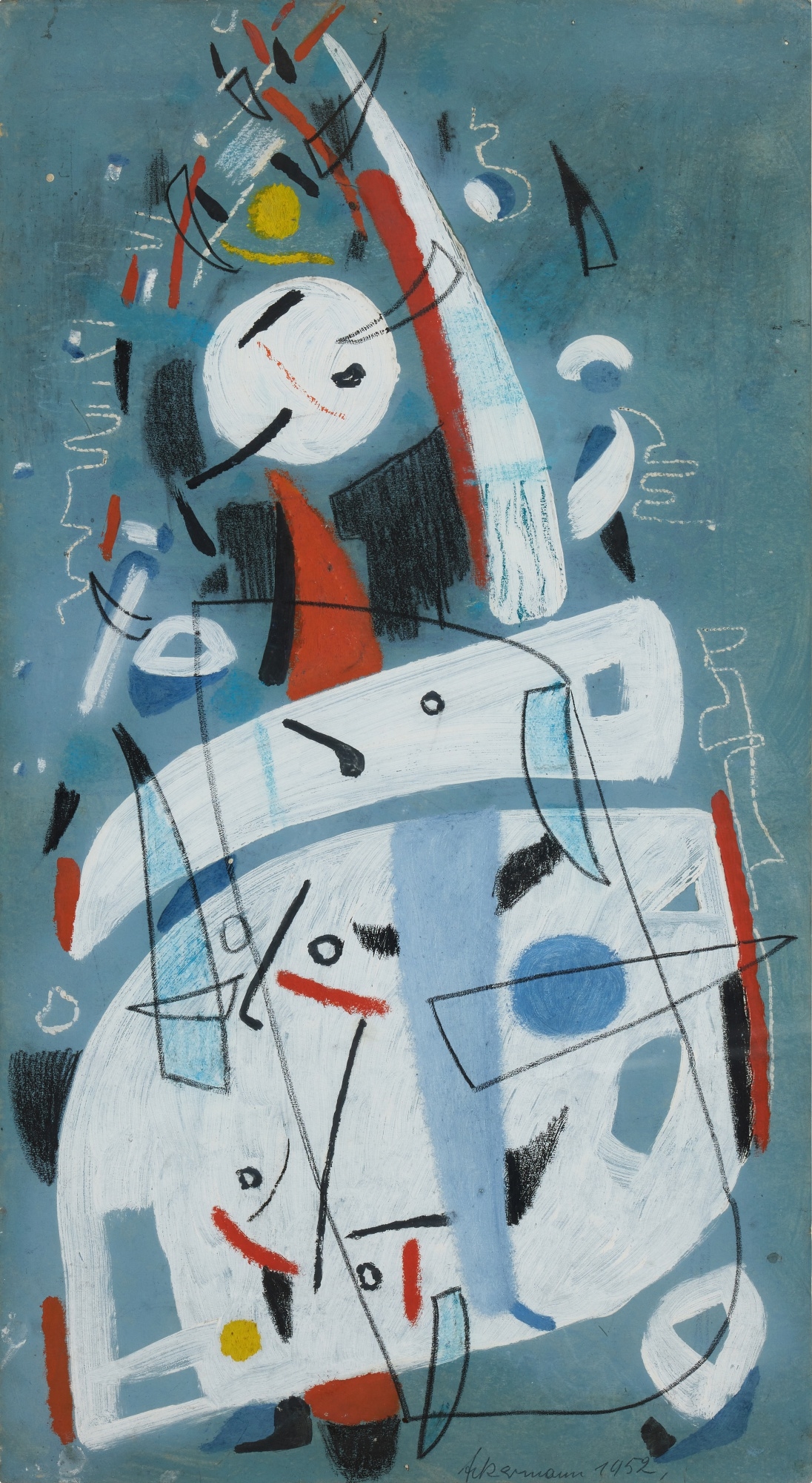 Max Ackermann | Ohne Titel. (1951) | MutualArt