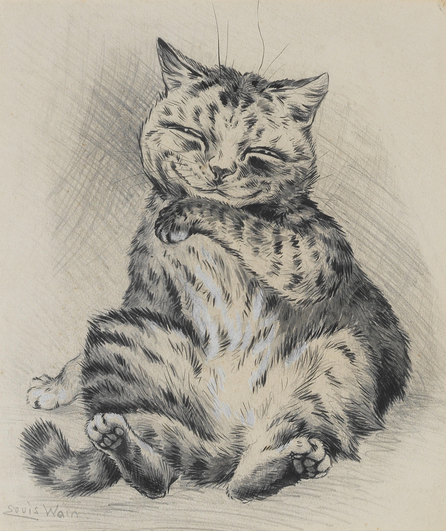 Louis Wain | One Over the Eight | MutualArt