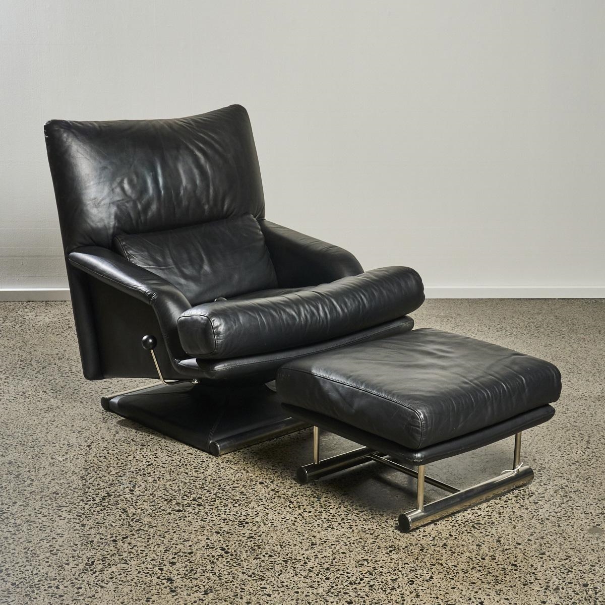 Mathias Hoffmann | A 1980s Lounge Chair and Ottoman by Mathias Hoffman ...