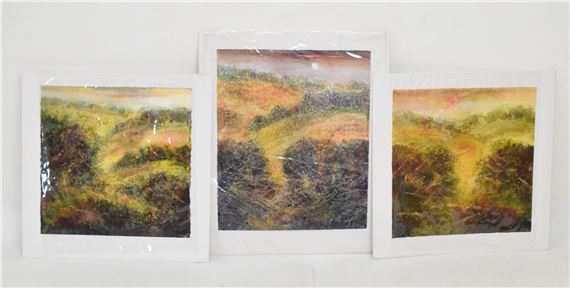 Janet Rogers | – Three mixed media landscapes | MutualArt